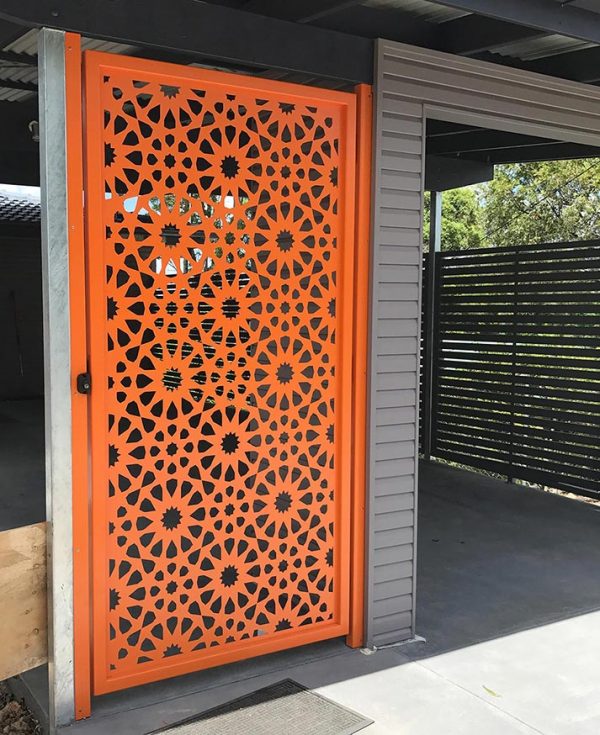 Decorative Panel Entry Door - Habitat Screens